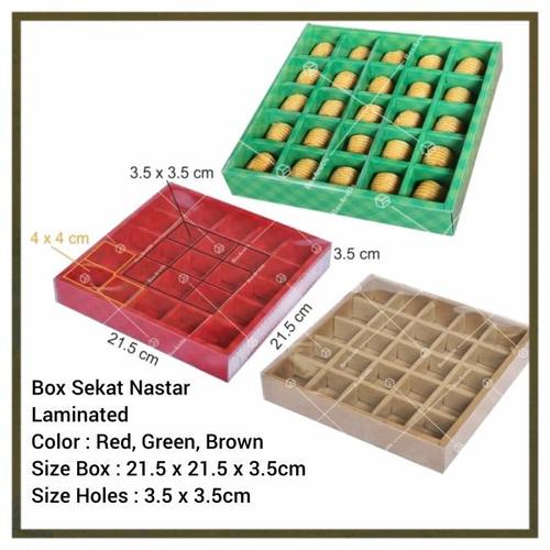 Jual box nastar sekat mika dus kue sekat cake box gift box imlek ...