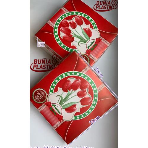 Jual dus 20x20 / kardus / box nasi / tempat makanan / kotak / dus kue ...
