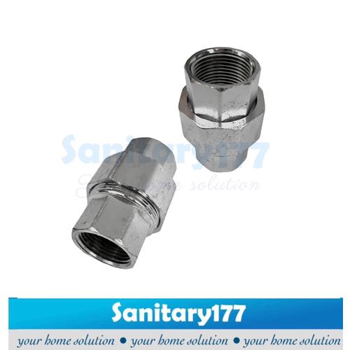 Jual Water mur stainless 1/2 3/4 tebal-watermur mur ring sambungan pipa ...