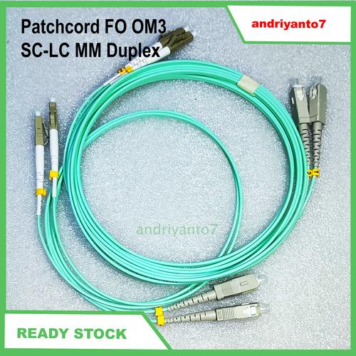 Jual Patchcord FO OM3 SC to LC Multimode Duplex - 1M - Kota Depok ...