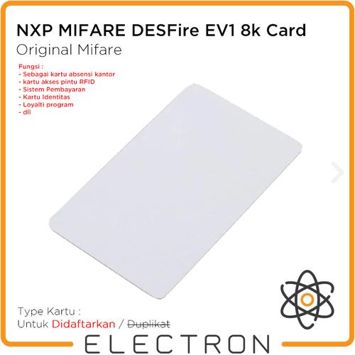 Jual NXP MIFARE DESFire EV1 8k Card RFID NFC 13.56MHz 8kB MF3ICD81 ...