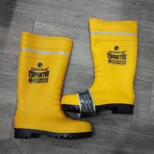 Jual sepatu booth karet safety ujung besi gosave steel to rubber ...