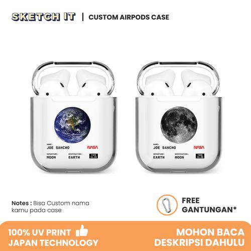 Jual Custom Case Airpods Gen 1 2 3 Airpods Pro Airpods Pro 2 Space ...