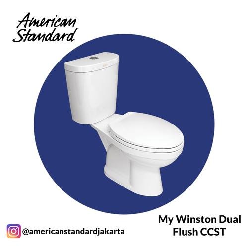 Promo American Standard My Winston Dual Flush Close Coupled Toilet ...