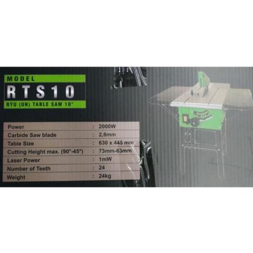 Jual RYU RTS 10 Table Saw 10 Inch - Gergaji Meja Potong Kayu Belah ...