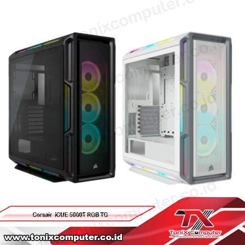 Promo Corsair iCUE 5000T RGB Tempered Glass Mid-Tower | Casing PC ...