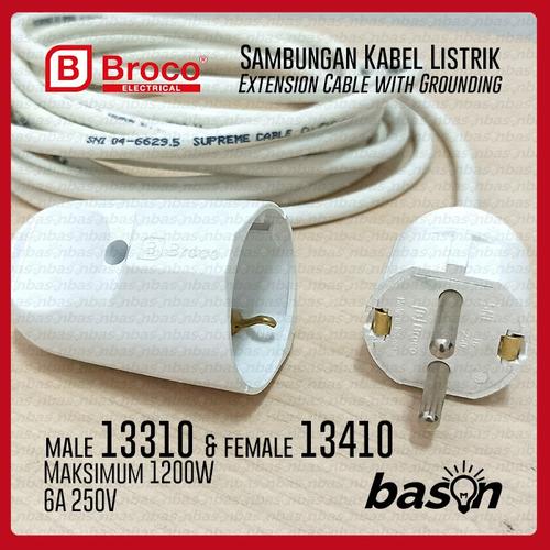 Promo BROCO Extension Cable - Sambungan Kabel Listrik Arde 20 Meter ...