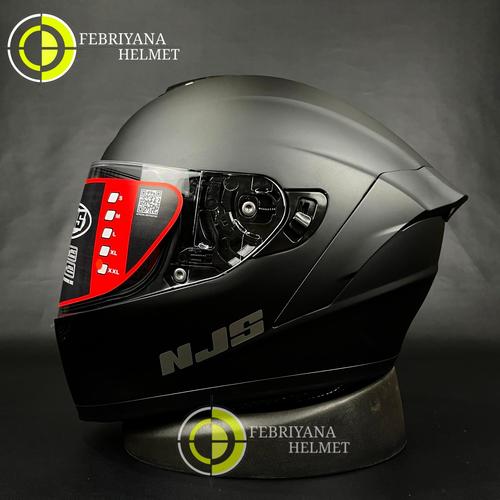 Jual HELM NJS ZX1 SOLID BLACK DOFF FULL FACE NJS ZX1 - Kab. Bogor ...