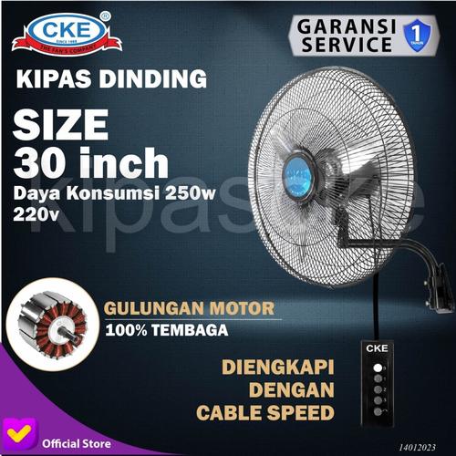 Jual Wall fan CKE type economic ukuran 30 inch WF-ECO-75-TH type kipas ...