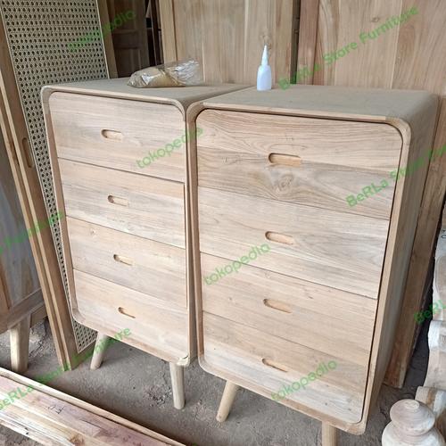 Jual chest drawers minimalis / lemari laci retro kayu jati - Kab ...