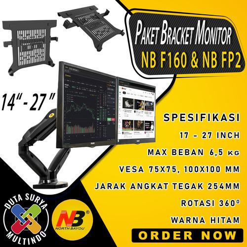 Jual bracket monitor dan tray tatakan NB F 160 dengan NB FP 2 paket ...