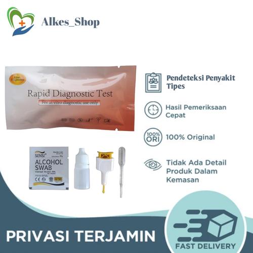 Jual Alat Tes Tipes | Typhoid Salmonella Typhi IgG/IgM Card Test 1 Set ...