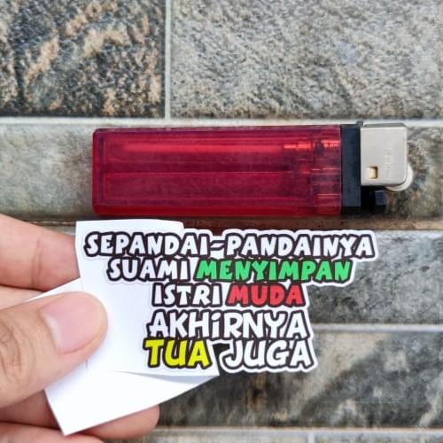 Jual Stiker Kata Suami Simpan Istri Muda Tua Humor Lucu Viral Plesetan ...