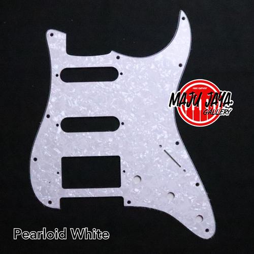 Jual pickguard gitar stratocaster style HSS pearloid merah no fender ...