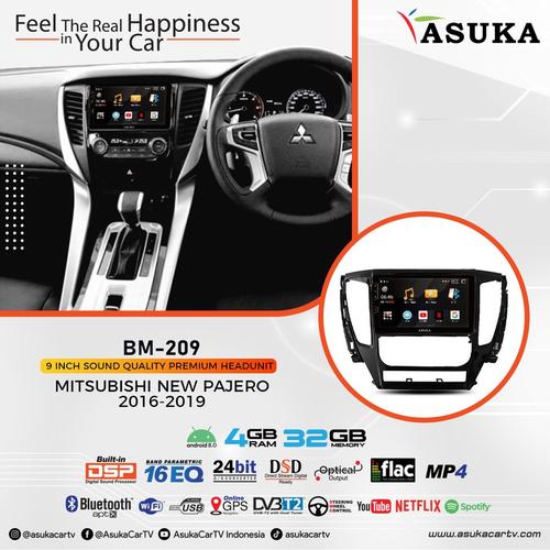 Jual Head Unit Android Pajero 2016-2020 Premium Sound Asuka BM-209 V ...