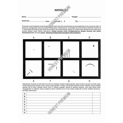 Jual Lembar Wartegg Test - Bahasa Inggris - Jakarta Selatan - Honest ...
