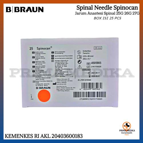 Jual Spinocan 25G / Spinocan 26G /Spinocan 27G B Braun Per BOX - 25G ...