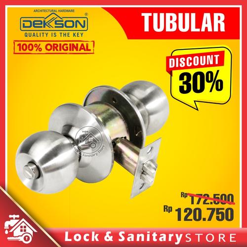Jual Handle Pintu Dekson Dekkson KCBL 8587 BK SSS Tubular Lock Set ...