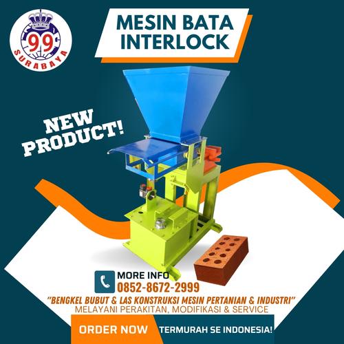 Jual Mesin Press Hidrolik Bata Interlock ( Bata Tanpa Bakar ) - Kota Surabaya - 99surabaya ...