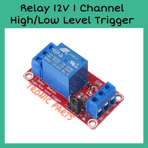 Jual Relay 12V 1 Channel Module High / Low Level Trigger Opto Isolation ...