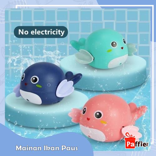 Jual Mainan Ikan Paus Mandi Edukasi Anak Bayi Berenang Dolphin Baby Toy ...