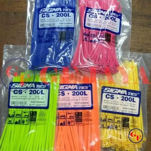 Jual Kabel Ties / Cable Tie Sigma 200 L Warna Pilih Varian 200L Ijo ...