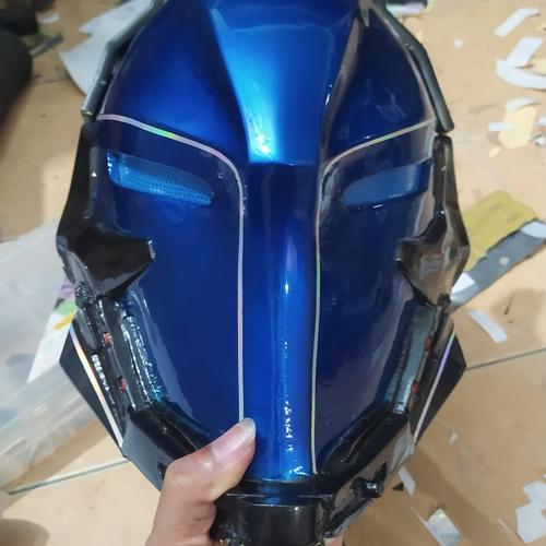 Jual helm resin 3D printer karakter cosplay batman arkham knight - Kab ...
