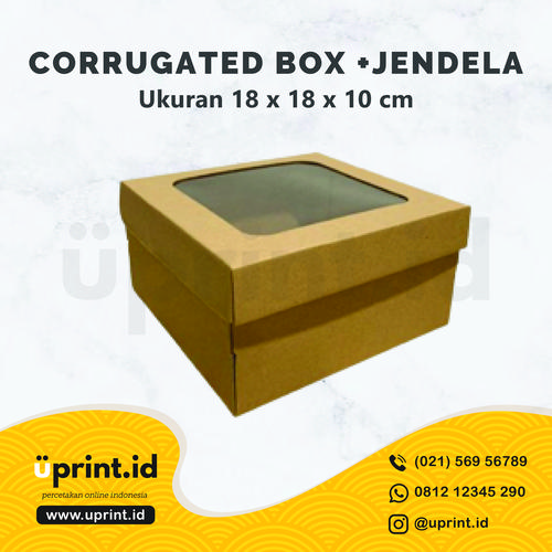 Jual Kotak Kue / Cake Box / Kemasan Kue / Dus Kue Corrugated Mika ...