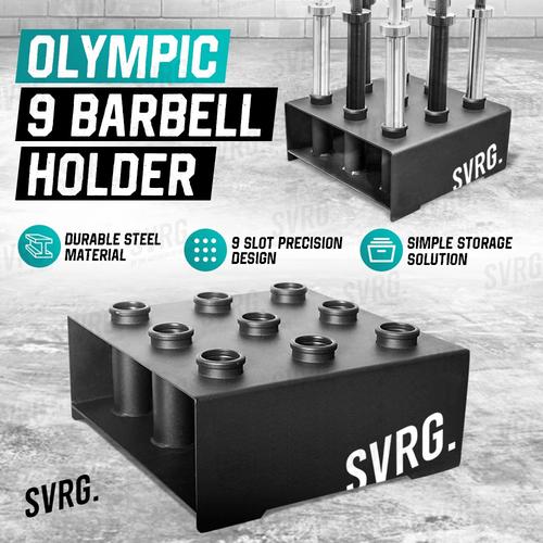 Promo SVRG. Olympic Barbell Bar Holder Stand - Barbel Rak - Bars rack ...