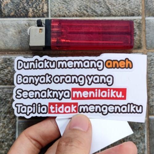 Jual Stiker Kata Duniaku Aneh Menilai Humor Lucu Viral Plesetan Meme ...