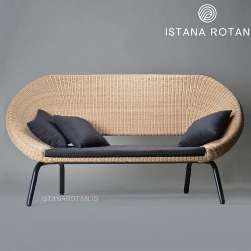 Jual kursi teras tamu minimalis kursi sofa anyaman rotan sintetis ...