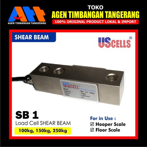 Jual Loadcell USCELL SB-1 Cap 100kg 150kg 250kg Shear Beam load cell ...