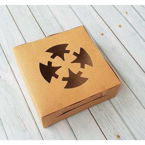 Jual box kue window 20x20 laminated dus roti kraft kardus coklat kotak ...
