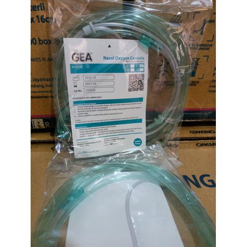 Jual Selang Nasal Oxygen Cannula / Nasal Kanul Oksigen Hijau GEA - S ...