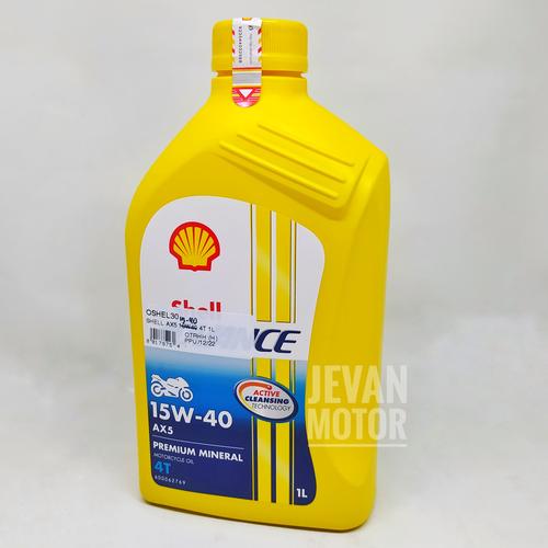 Jual Shell Advance AX5 15W-40 1L Premium Mineral / Shell AX5 Original ...