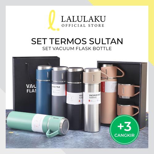 Promo LLK Termos Sultan Vacuum Flask Set Botol Minum Cangkir Premium ...