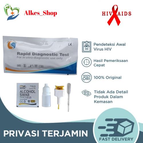 Jual HIV 1/2 one step Rapid Test Cassette 1set lengkap akurat - Glory ...