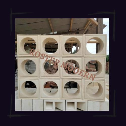 Jual Roster beton minimalis motif lubang bulat - Putih - Kab ...