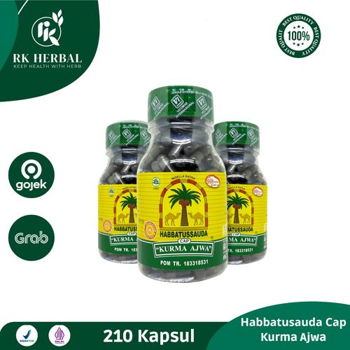 Jual Cap Kurma Ajwa Habbatussauda - Jaga Daya Tahan Tubuh -210 Kapsul ...