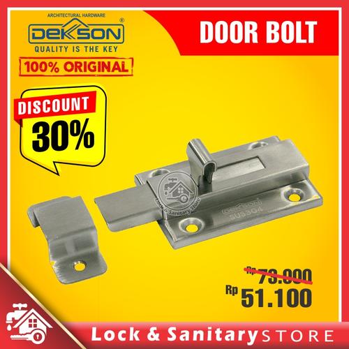 Jual Dekson / Dekkson Door Bolt DB D02 3inch SSS Grendel Pintu Murah ...
