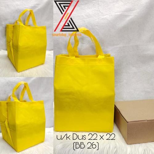 Jual tas box kue/dus kotak nasi spunbond press untuk kotak 22x22 per lusin - Hijau Tua - Jakarta ...