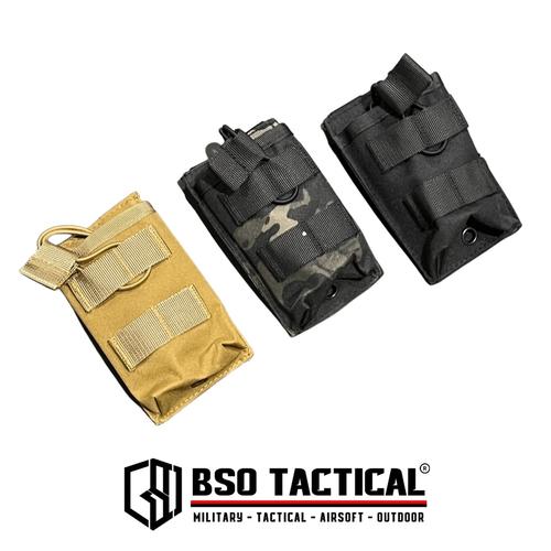 Jual Tactical Single Mag Pouch 556 Nylon Molle Clip - Black - Kota ...