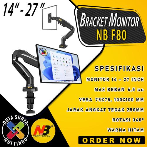 Jual bracket braket breket monitor komputer NB F 80 14 inch sampai 27 ...