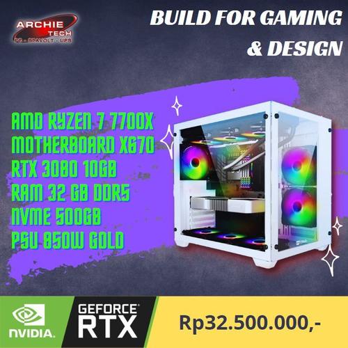 Jual PC Rakitan Gaming Elite - AMD Ryzen 7, NVIDIA RTX 3080, 32GB DDR5 ...