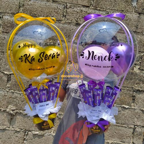 Jual Bucket balon snack/ Kado/ulang tahun/Graduation/Anniversary/Bucket ...