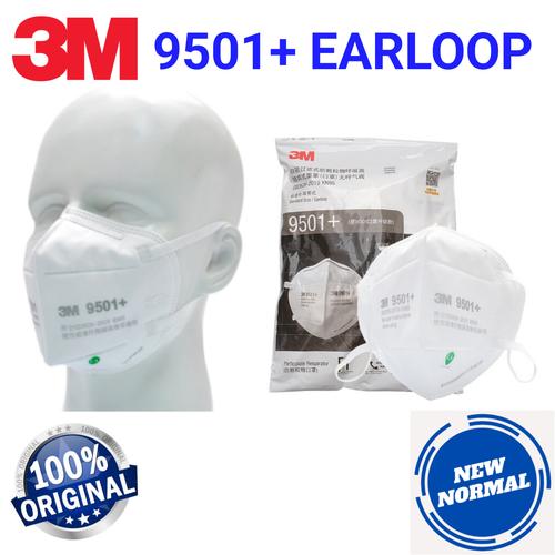 Jual Masker Kn95 N95 3M 9501+ Earloop 9502+ Headloop Masker Medis ...