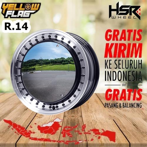 Jual velg mobil ring 14 brio hsr MIRROR PCD 4X100/114,3 velg r14 klasik ...