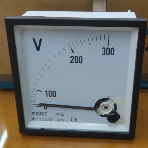 Jual Fort Volt Meter Analog 300V FT96V / Voltmeter 500V FT72V / Panel ...