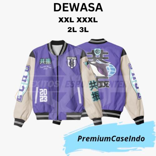 Jual Jaket Echo esport varsity dewasa ukuran XXL XXXL 2L 3L 2XL 3XL M4 ...
