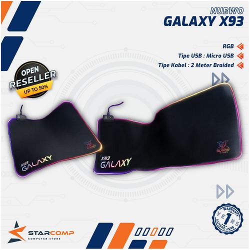 Jual Mousepad Nubwo Galaxy X93 Mousepad Gaming LED RGB - XL 80x30cm ...